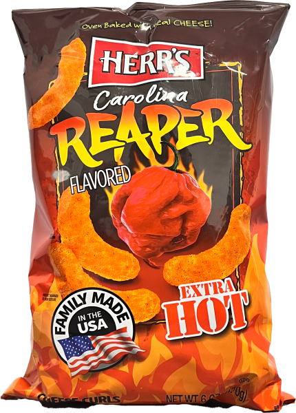 Herr s Carolina Reaper Cheese Curls 170g, 5,80