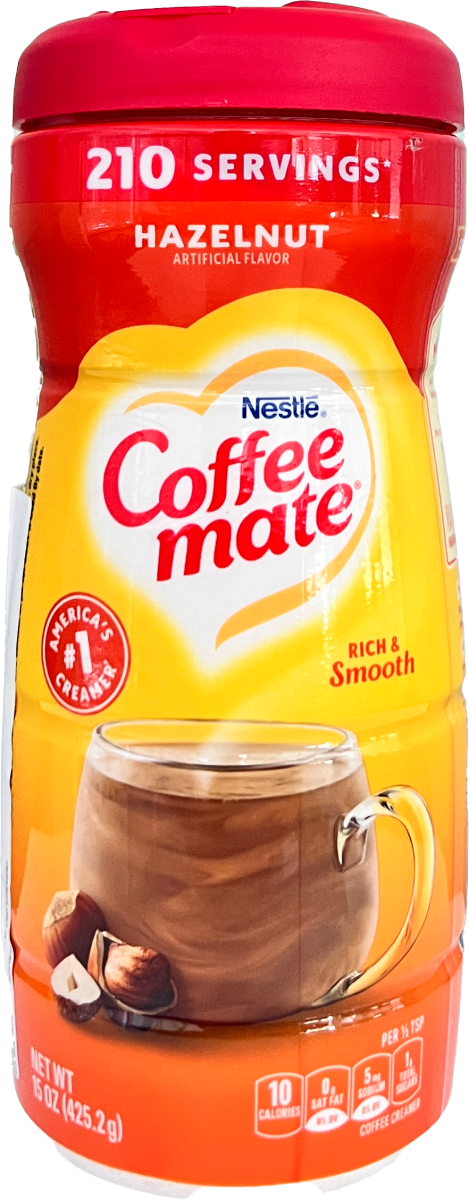 Coffee Mate Hazelnut 425g – Cremiges Kaffeeweißer-Pulver mit Haselnus ...