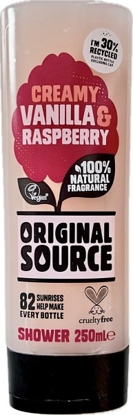 Original Source Shower Gel Vanilla & Raspberry 250ml, 2,90