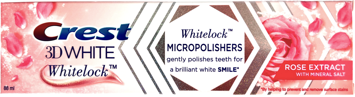 Crest 3D Whitelock Toothpaste 88ml Rose Extract, 3,00