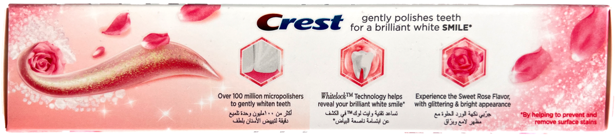 Crest 3D Whitelock Toothpaste 88ml Rose Extract, 3,00